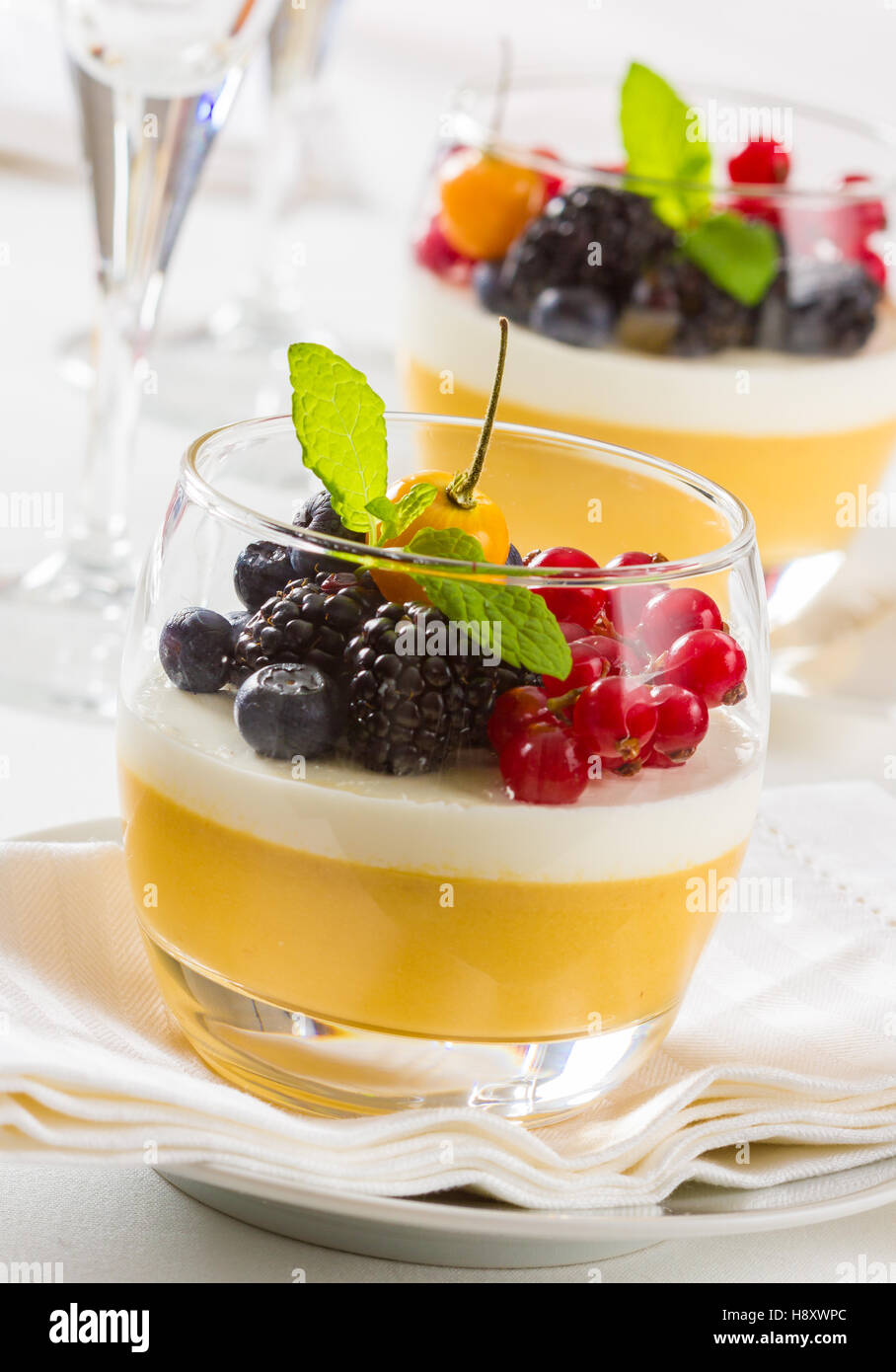 Fruit salad blackberry raspberry blueberry hi-res stock photography and ...