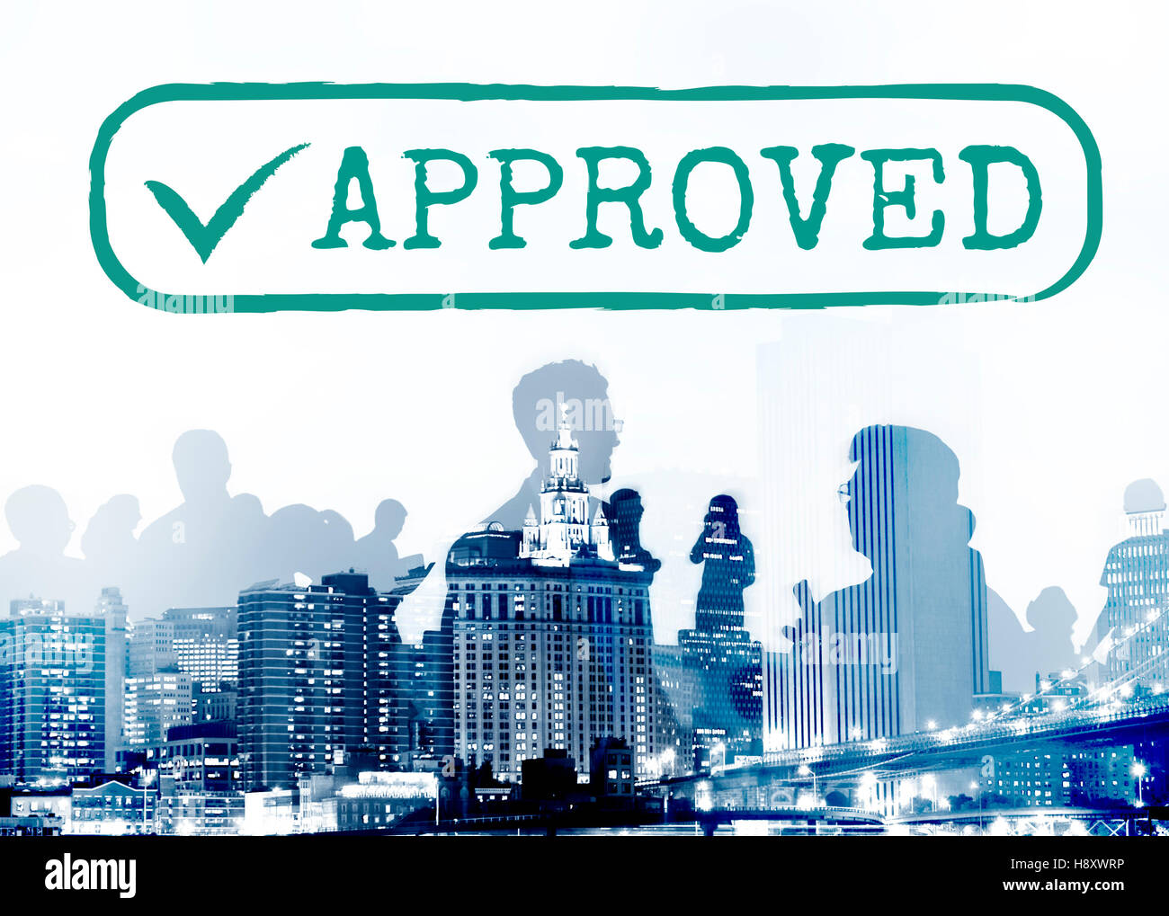 Approved Authorised Decision Selection Graphic Concept Stock Photo - Alamy