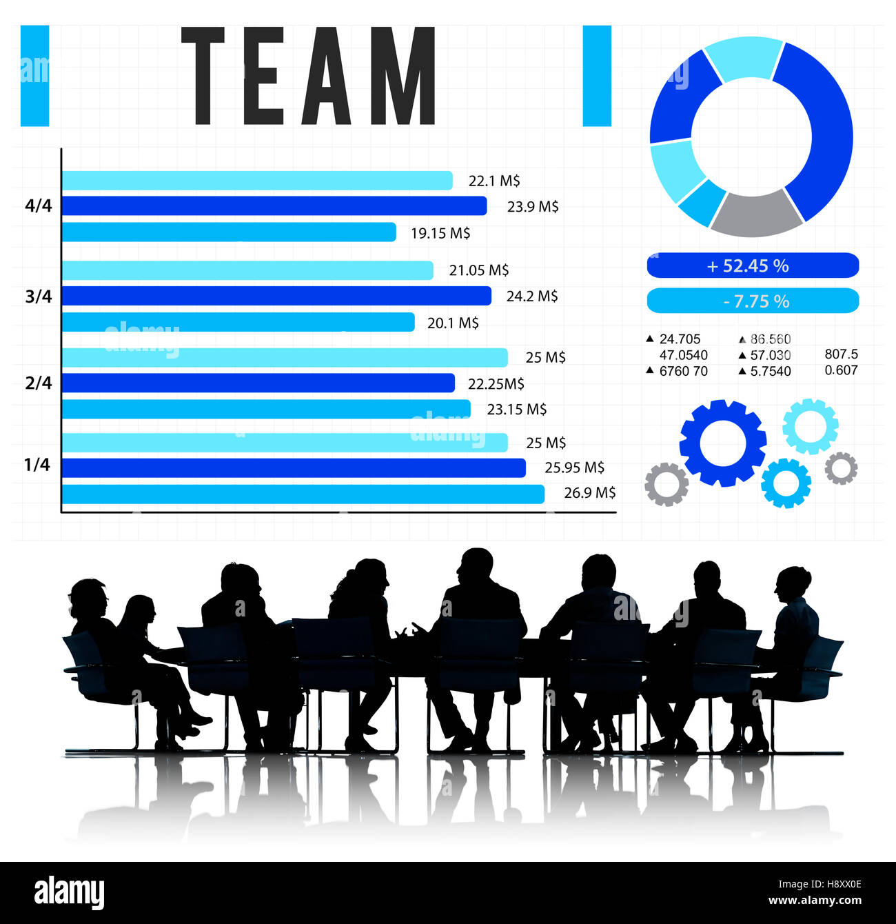 Team Corporate Teamwork Collaboration Assistance Concept Stock Photo ...