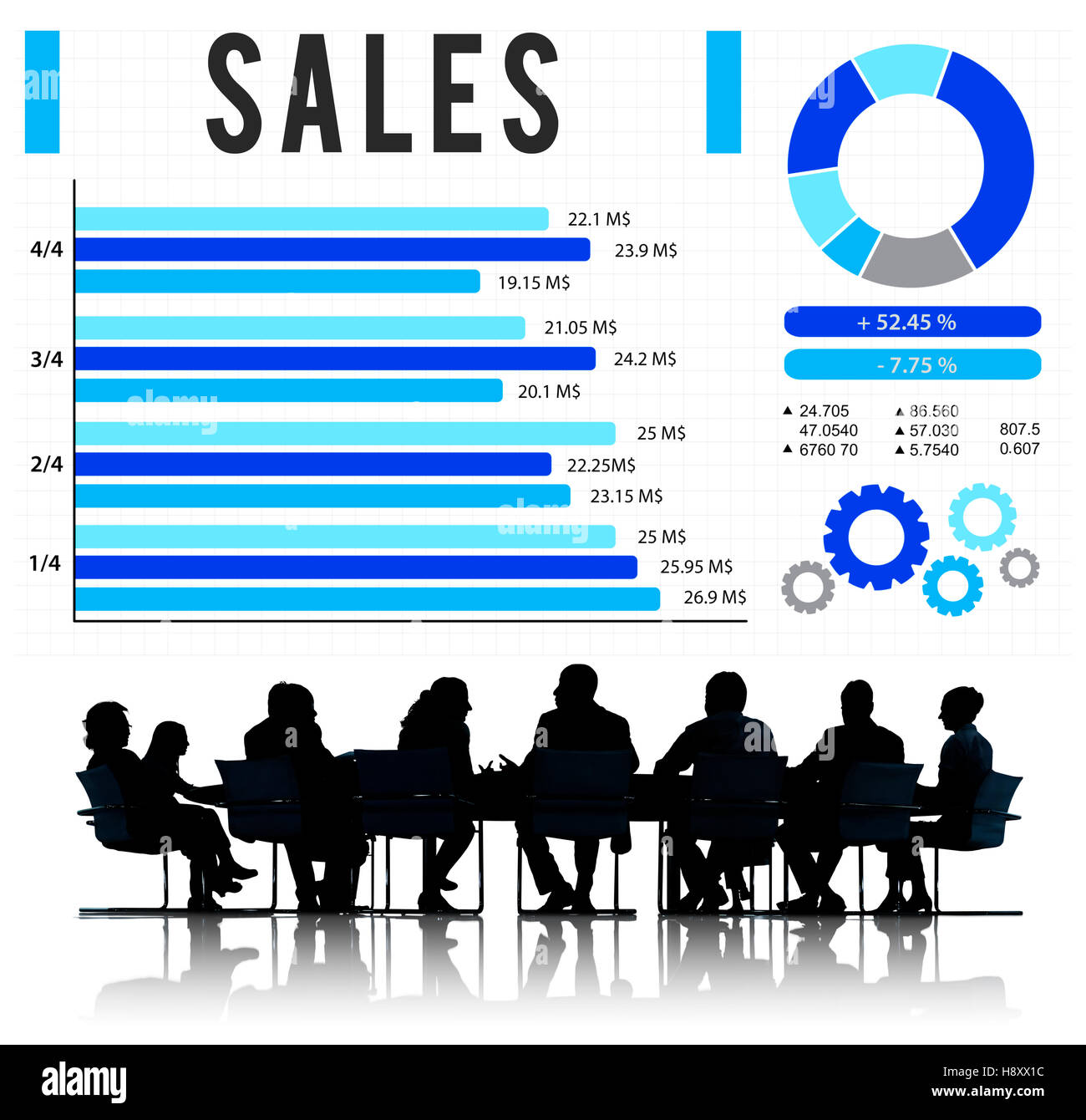Sales share Cut Out Stock Images & Pictures - Alamy