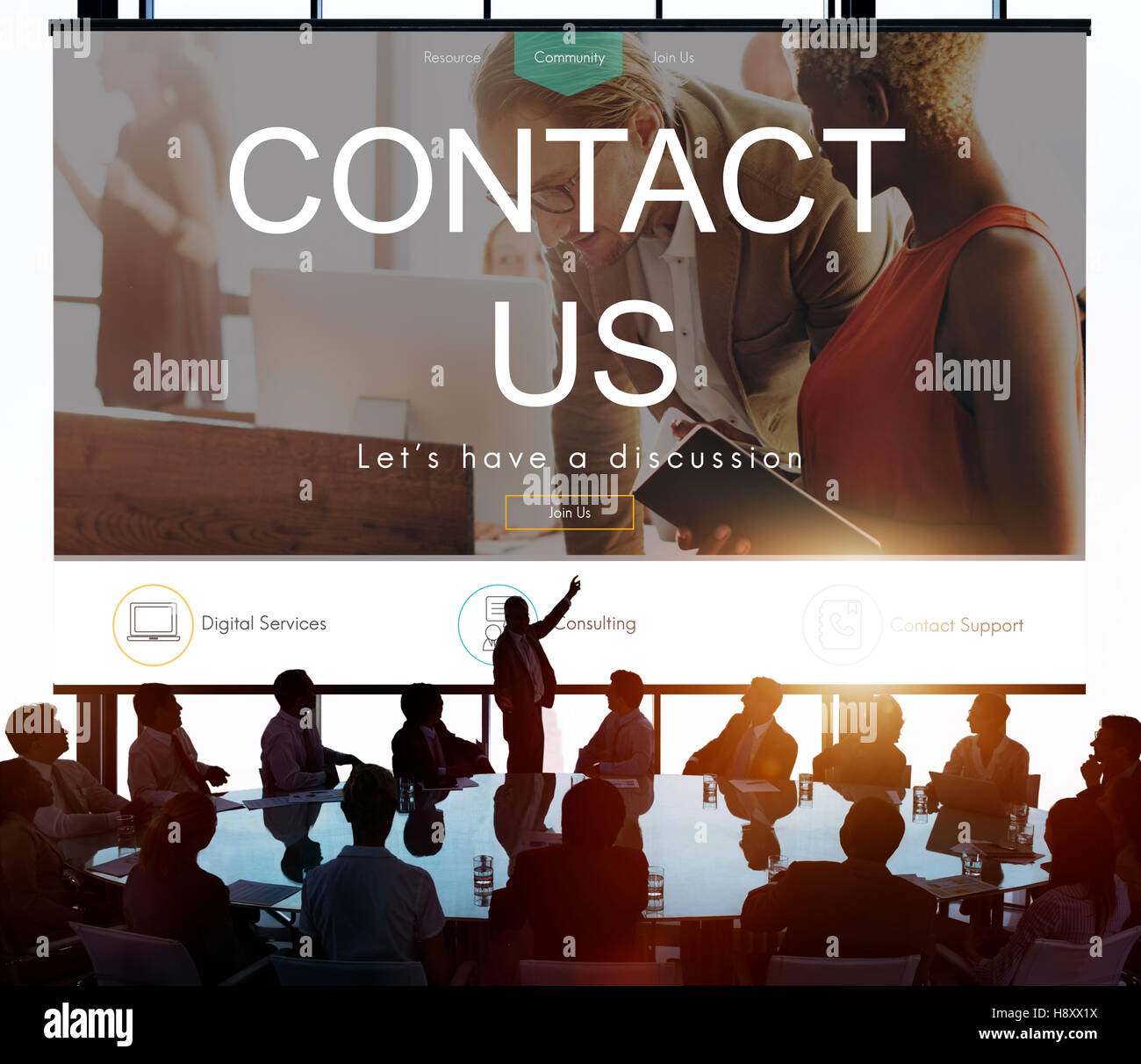 Helpdesk Support Information Support Concept Stock Photo - Alamy