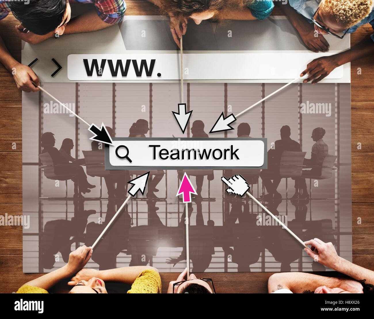 Teamwork Alliance Agreement Company Team Concept Stock Photo - Alamy