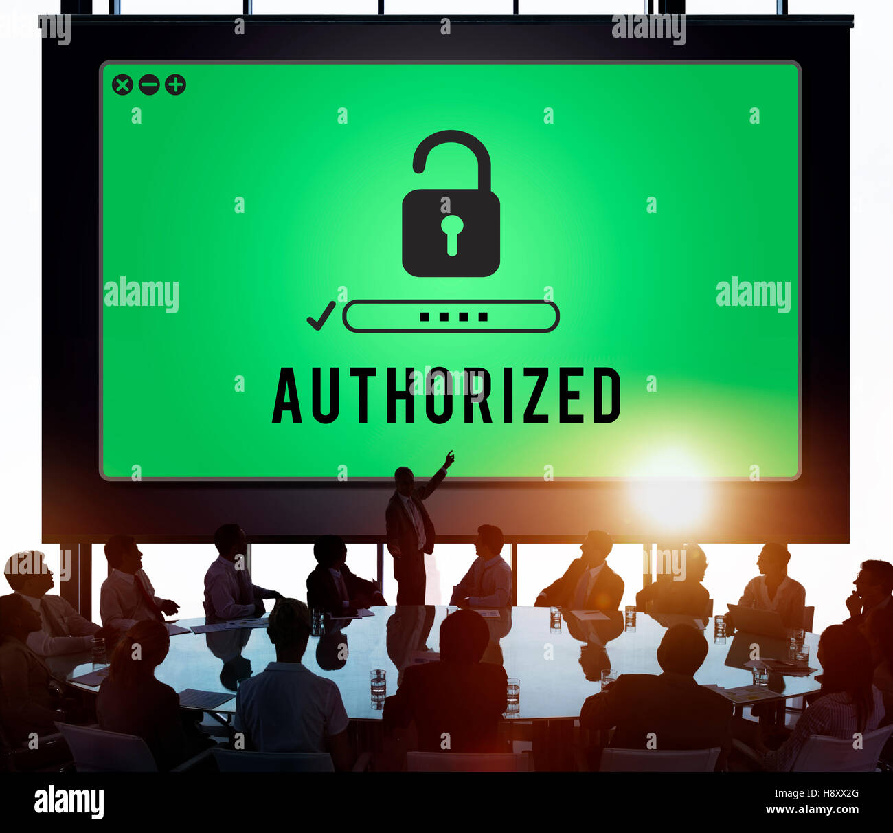 Authorized Access Opened Pass Authority Concept Stock Photo - Alamy