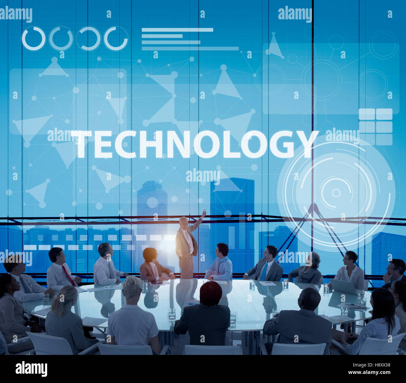 Technology Connection Innovation Internet Communication Concept Stock ...