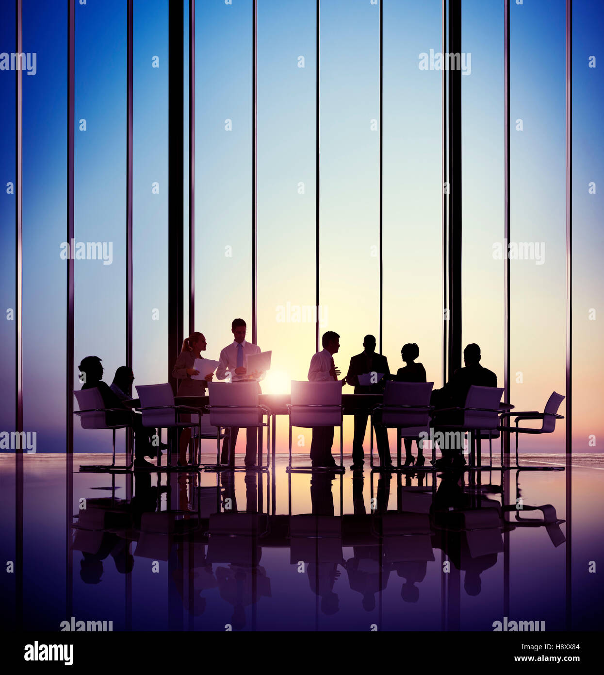 Business People Meeting Presentation Office Concept Stock Photo - Alamy