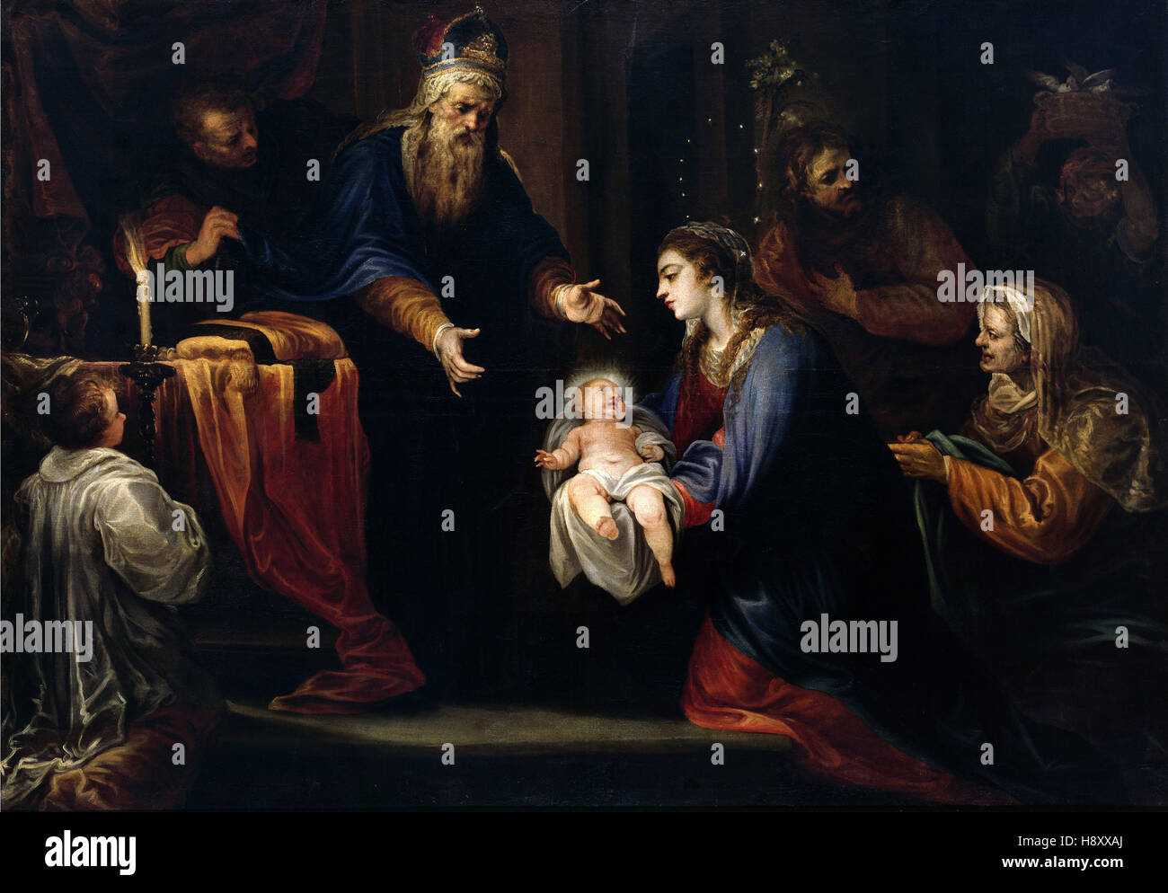 FRANCISCO RIZI - La Presentación de Jesús en el Templo - 1663 Stock ...