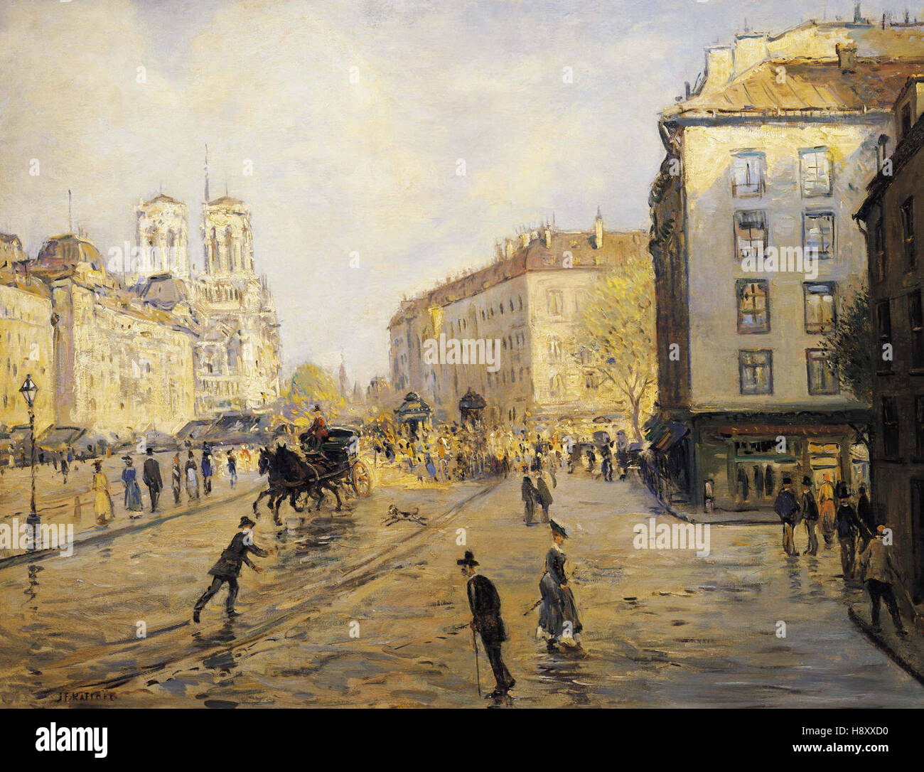 Jean-François Raffaelli Quai des Grands Augustins Stock Photo - Alamy