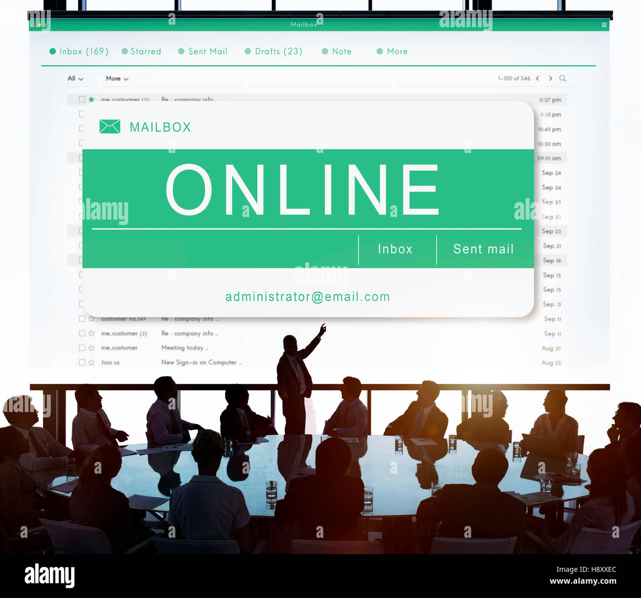 E-mail Online Communication Message Technology Concept Stock Photo - Alamy