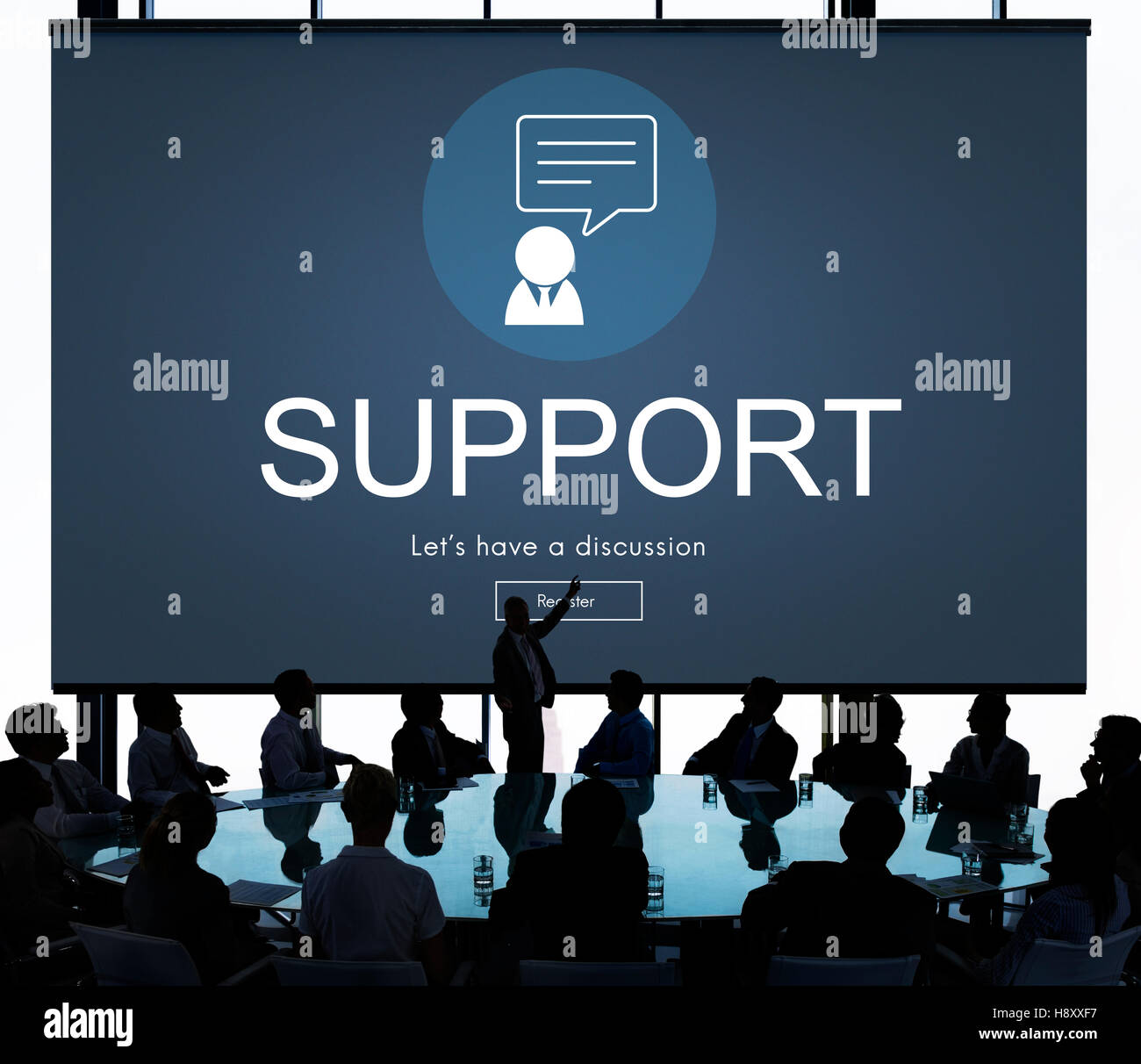 Helpdesk Support Information Support Concept Stock Photo - Alamy