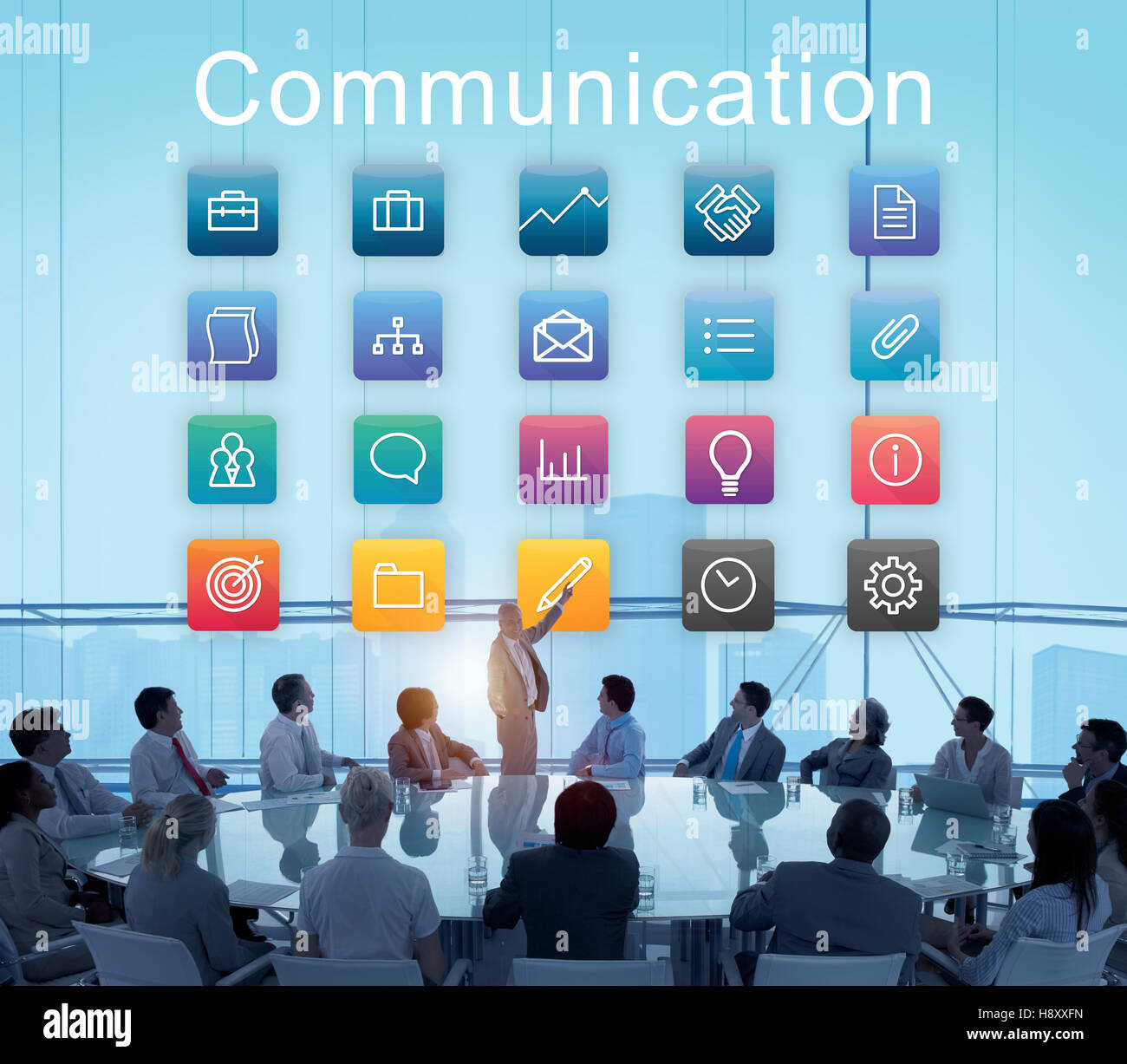 Application Business Communication Graphic Concept Stock Photo - Alamy
