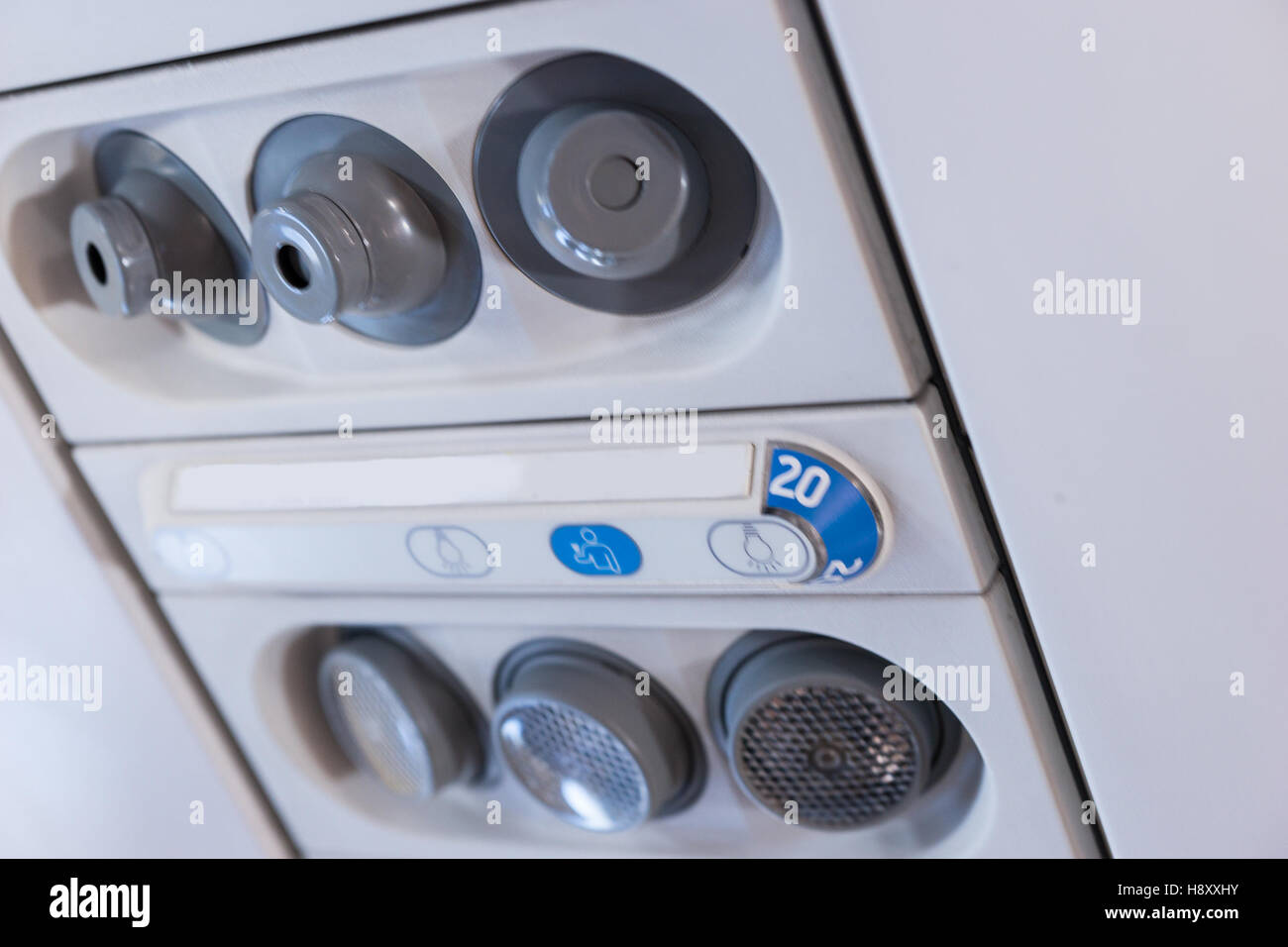 Aircraft overhead passenger console hi-res stock photography and images ...