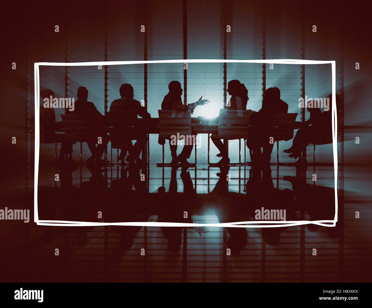 Business People Corporate Frame Graphic Concept Stock Photo - Alamy
