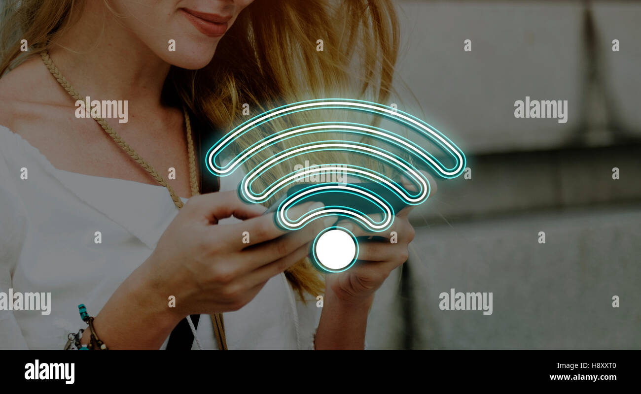Internet Wifi Connection Network Graphic Concept Stock Photo - Alamy