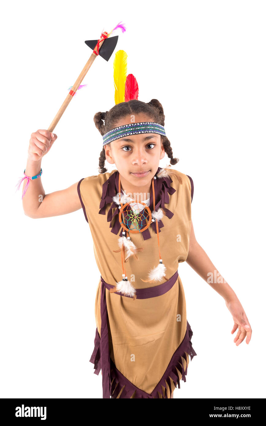 Native american halloween costume hi-res stock photography and images ...