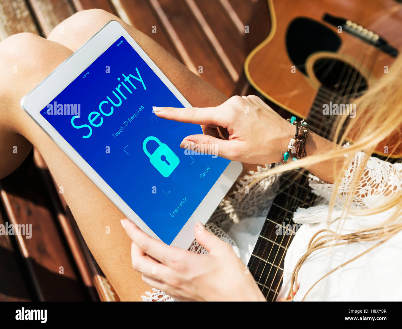 Digital Security Lockscreen Concept Stock Photo - Alamy