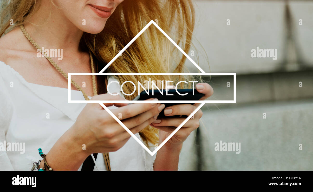 Connect Network Integrated Online Web Concept Stock Photo - Alamy