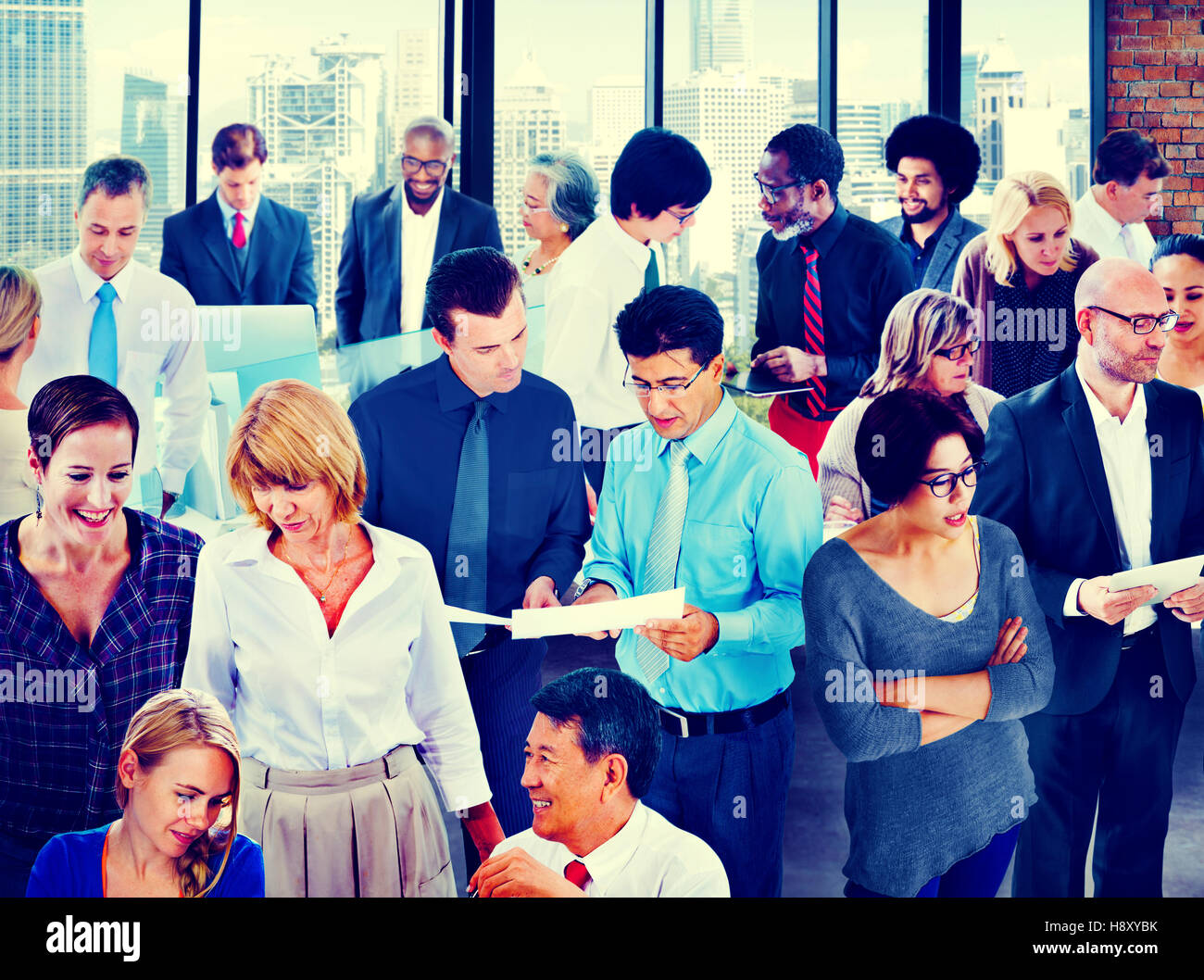 People Global Communication Office Discussion Conversation Group ...