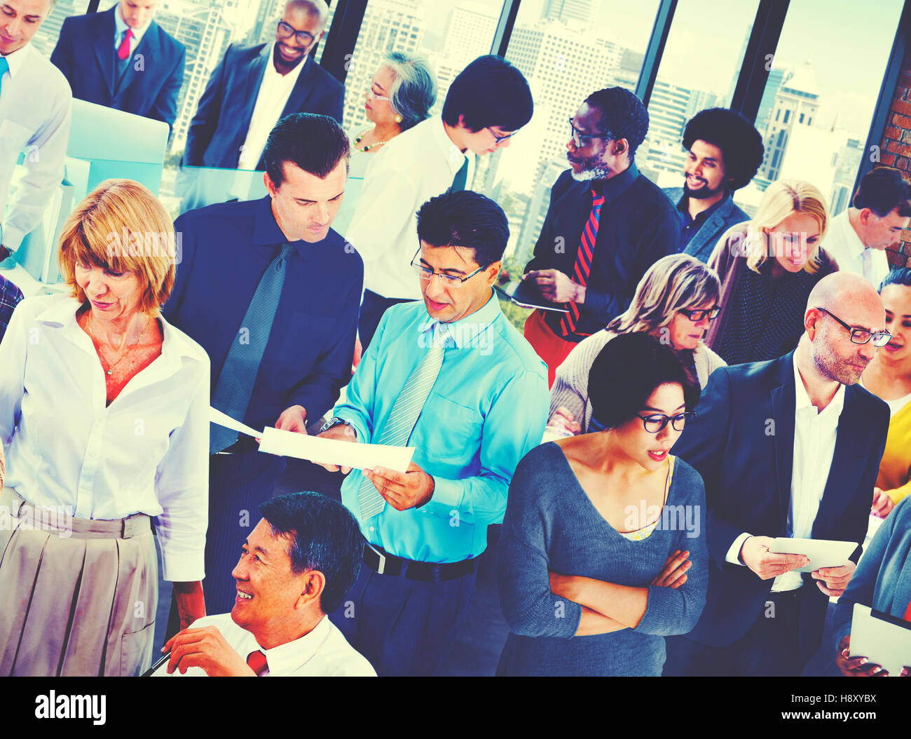 People Global Communication Discussion Conversation Group Concept Stock ...