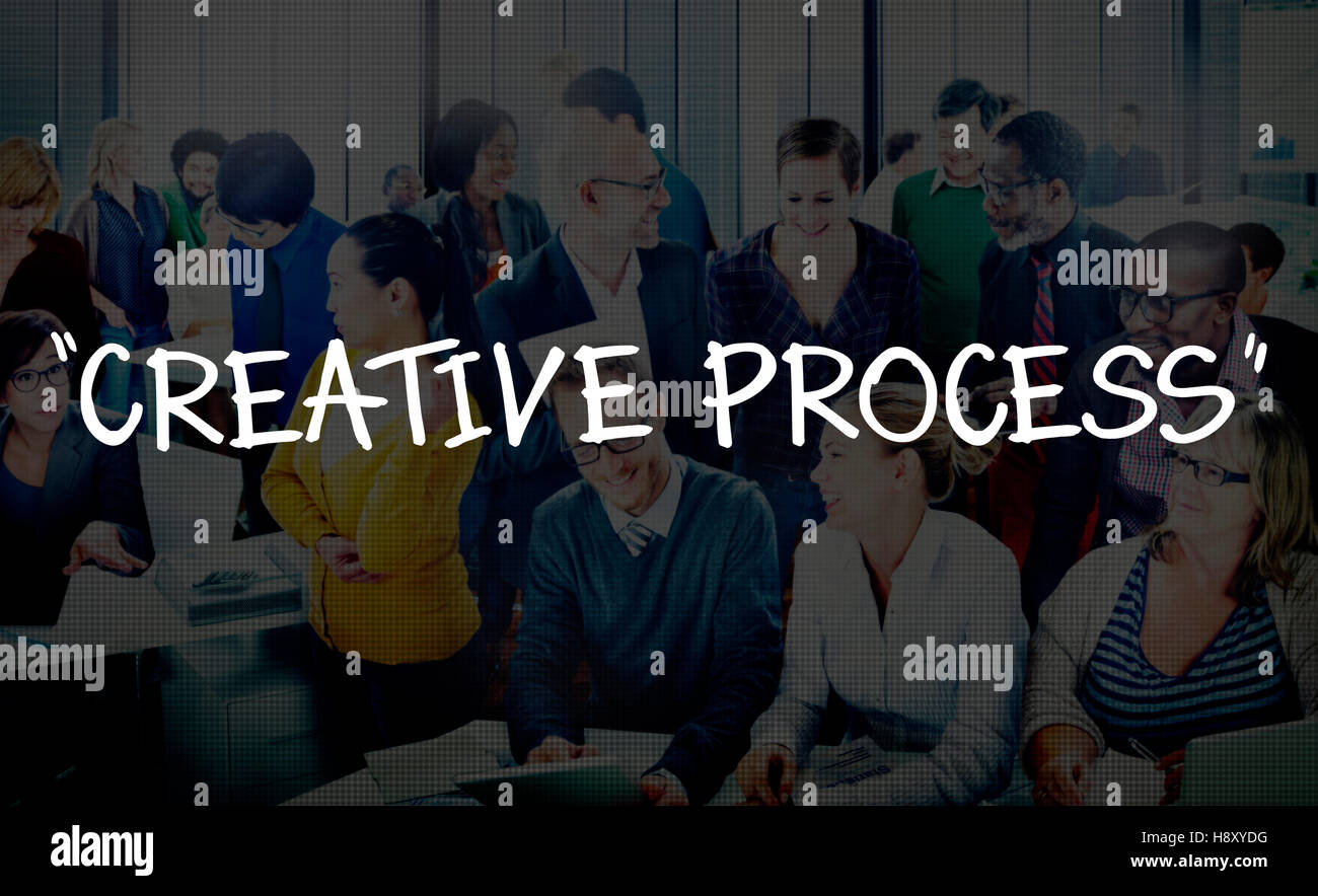 Creative Process Design Brainstorm Thinking Vision Ideas Concept Stock ...