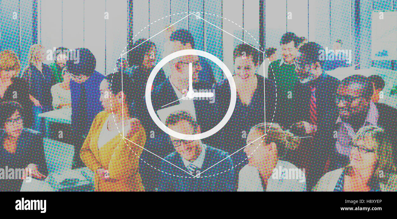 Time Management Duration Interval Graphic Concept Stock Photo - Alamy