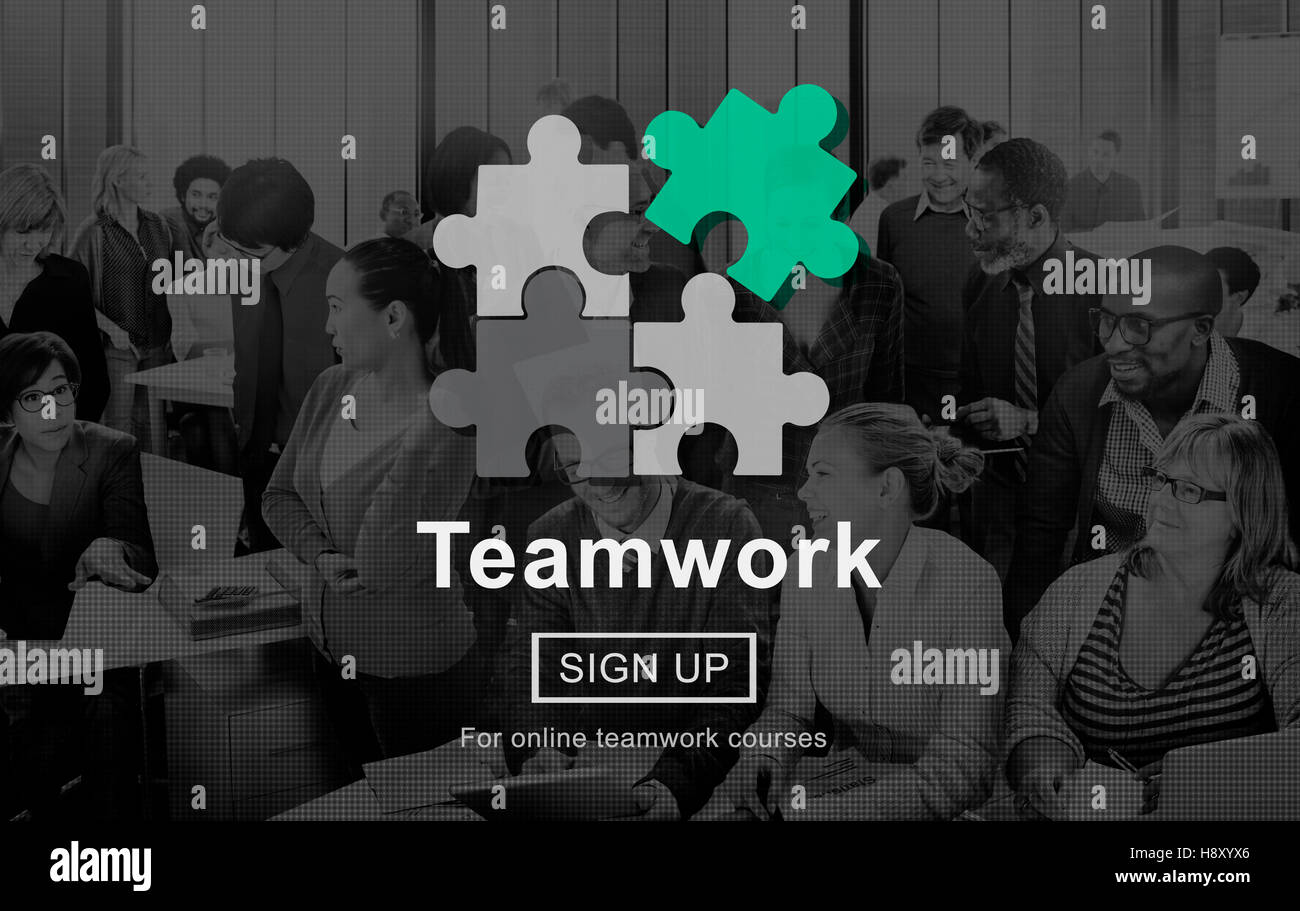 Team Teamwork Partnership Alliance Unity Concept Stock Photo - Alamy