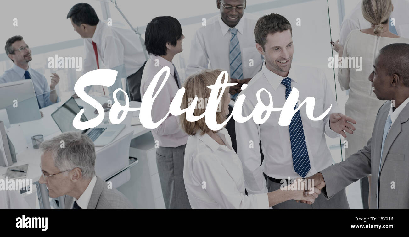 Solution Decision Discovery Improvement Solve Concept Stock Photo - Alamy