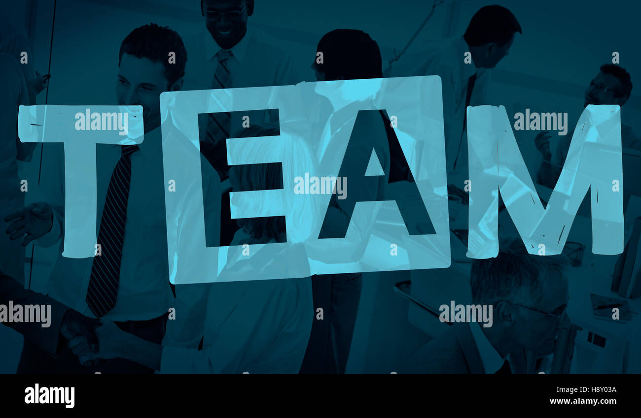Team Teamwork Partnership Alliance Unity Concept Stock Photo - Alamy