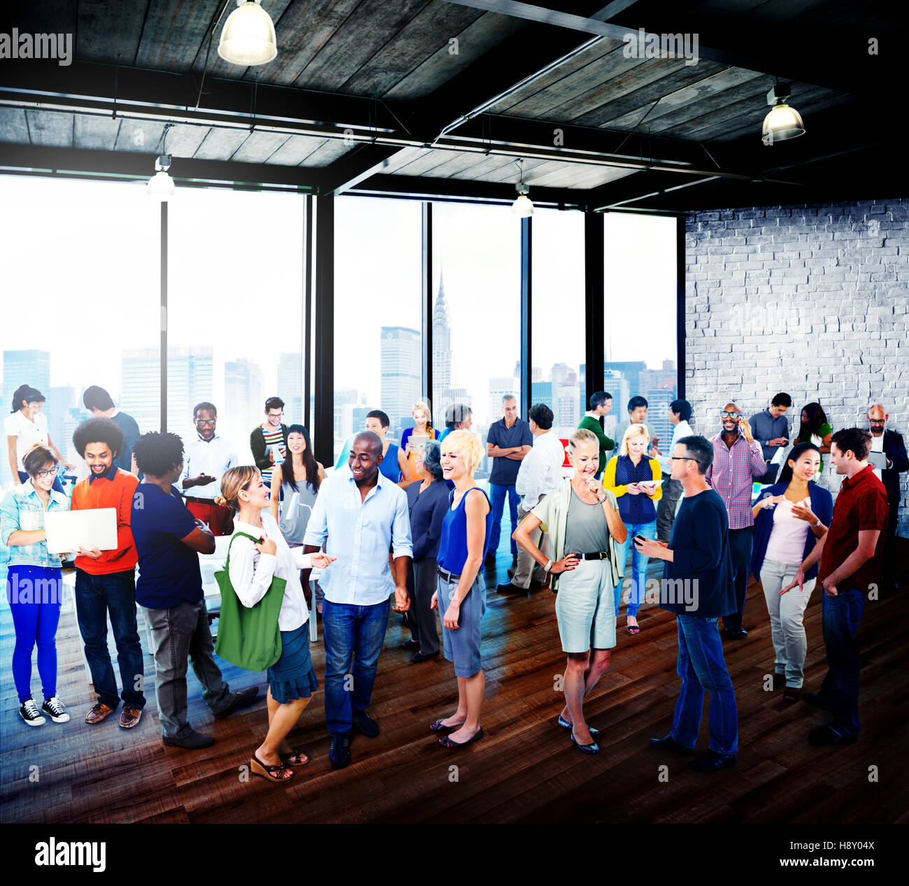 Global Communication Office Discussion Conversation Concept Stock Photo ...