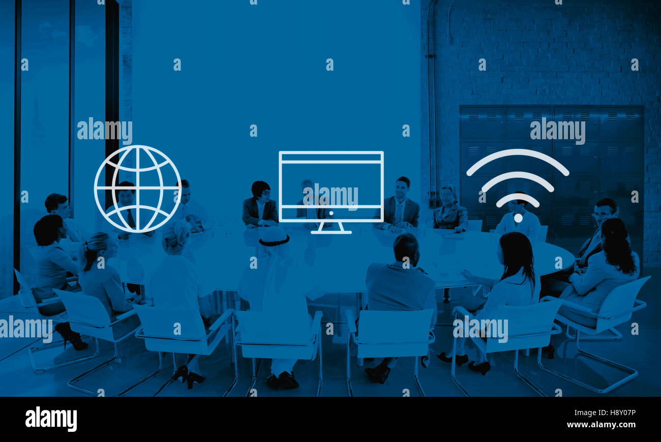 Global Worldwide Digital Modern Connection Concept Stock Photo - Alamy