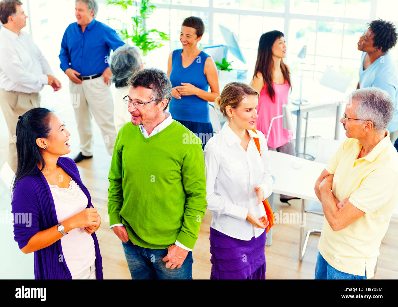Group Business Meeting Teamwork Collaboration Concept Stock Photo - Alamy