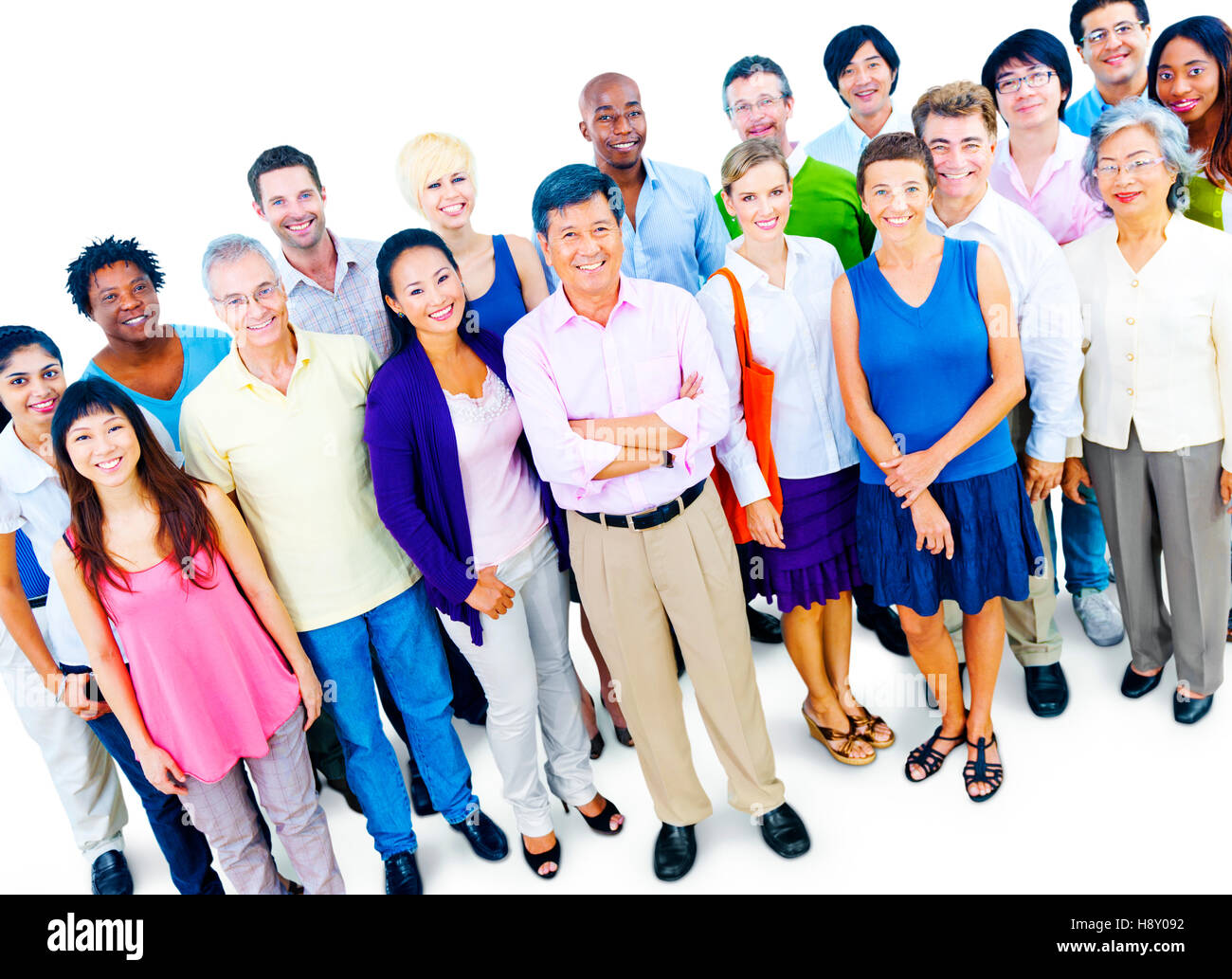 Large Group of Business People Stock Photo - Alamy