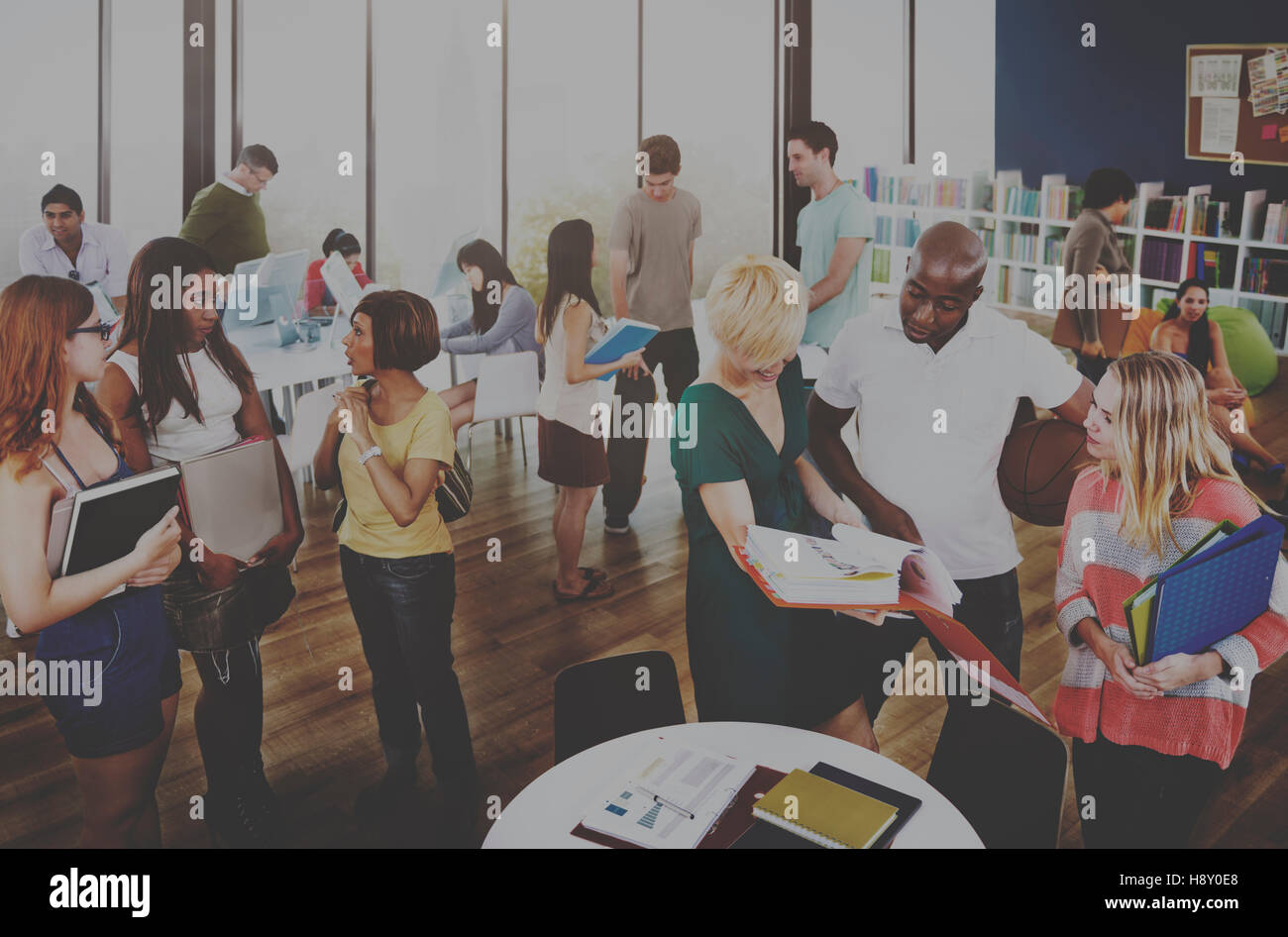 Students Education School Studying Communication Interaction Concept ...