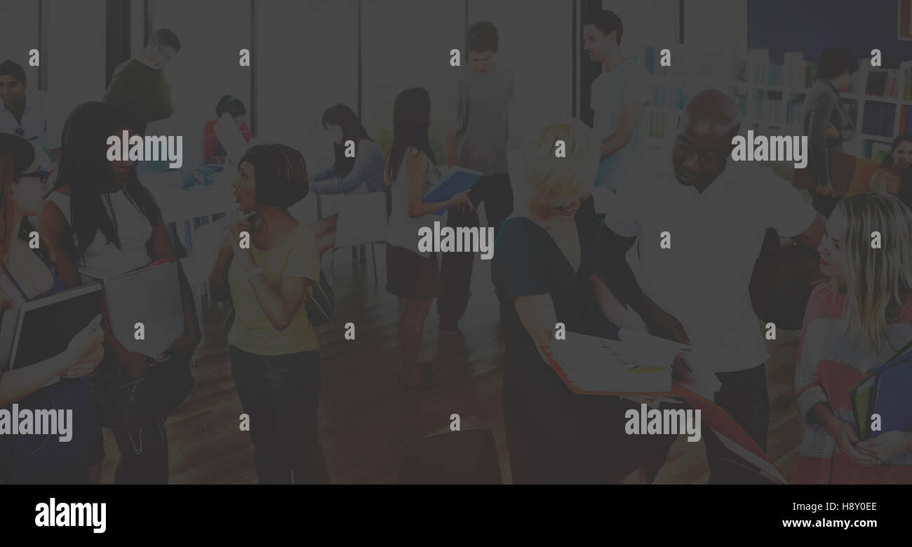 Students Education School Studying Communication Interaction Concept ...