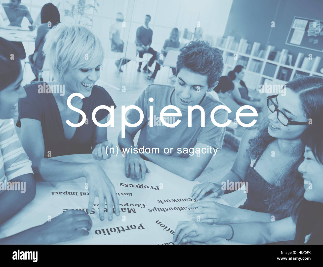 Sapience Highly Educated People Graphic Concept Stock Photo - Alamy