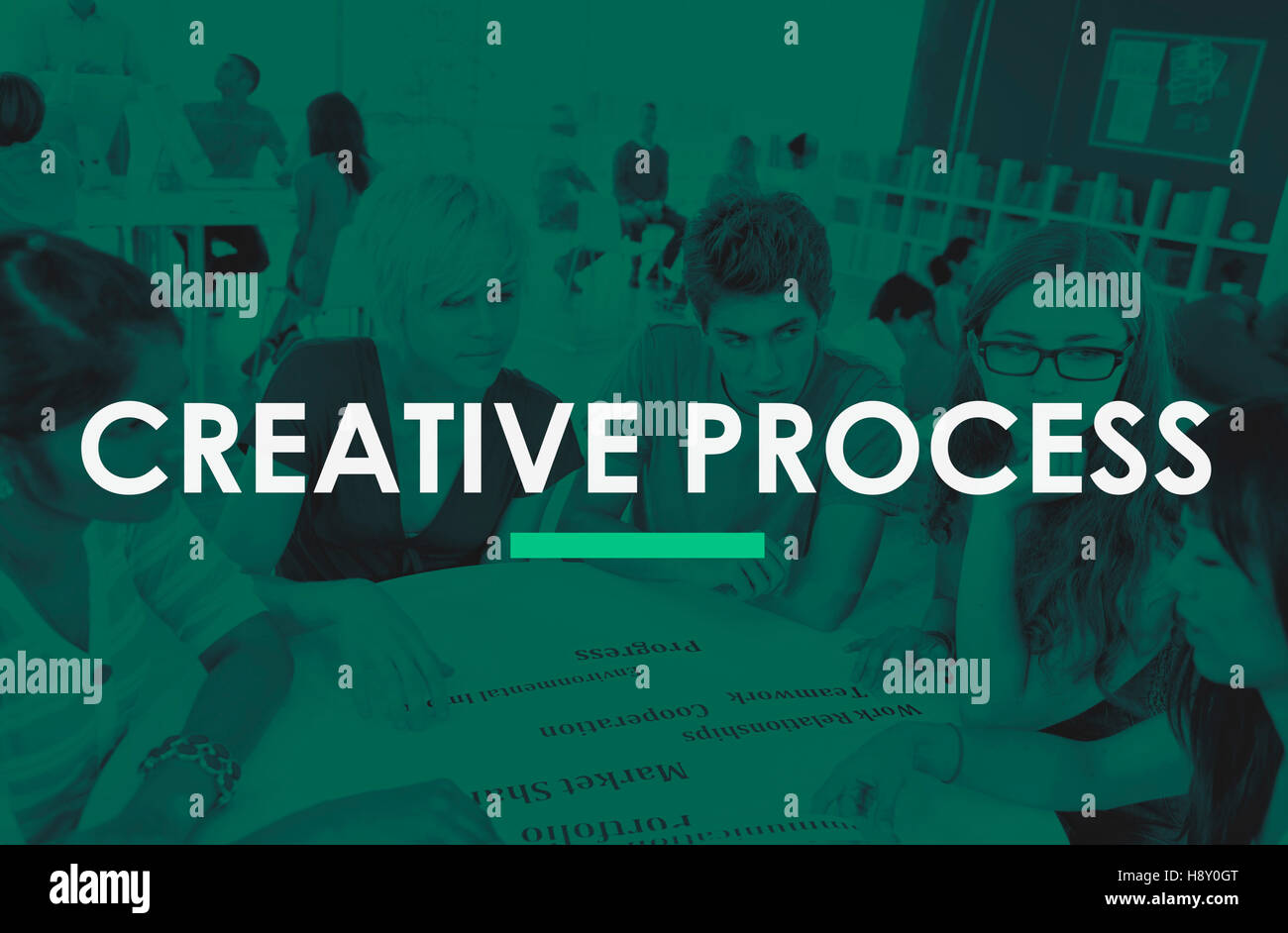 Creative Process Design Brainstorm Thinking Vision Ideas Concept Stock ...