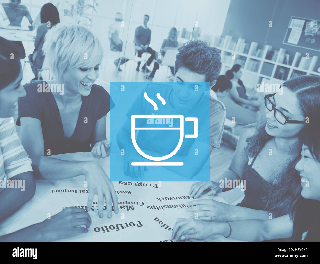 Break Coffee Beverage Refreshment Leisure Relaxing Concept Stock Photo ...