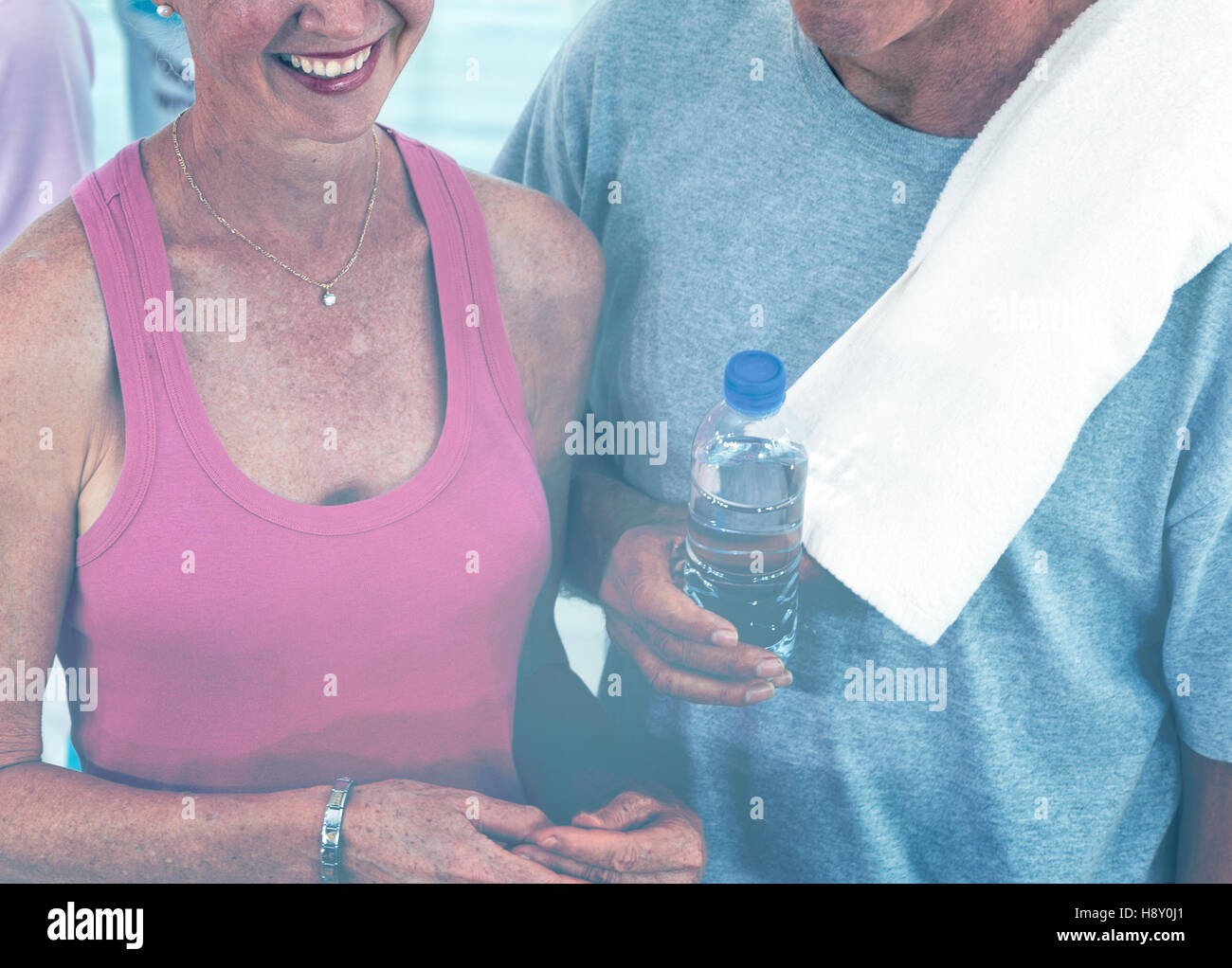 Group of Healthy People in the Fitness Exercising Concept Stock Photo ...