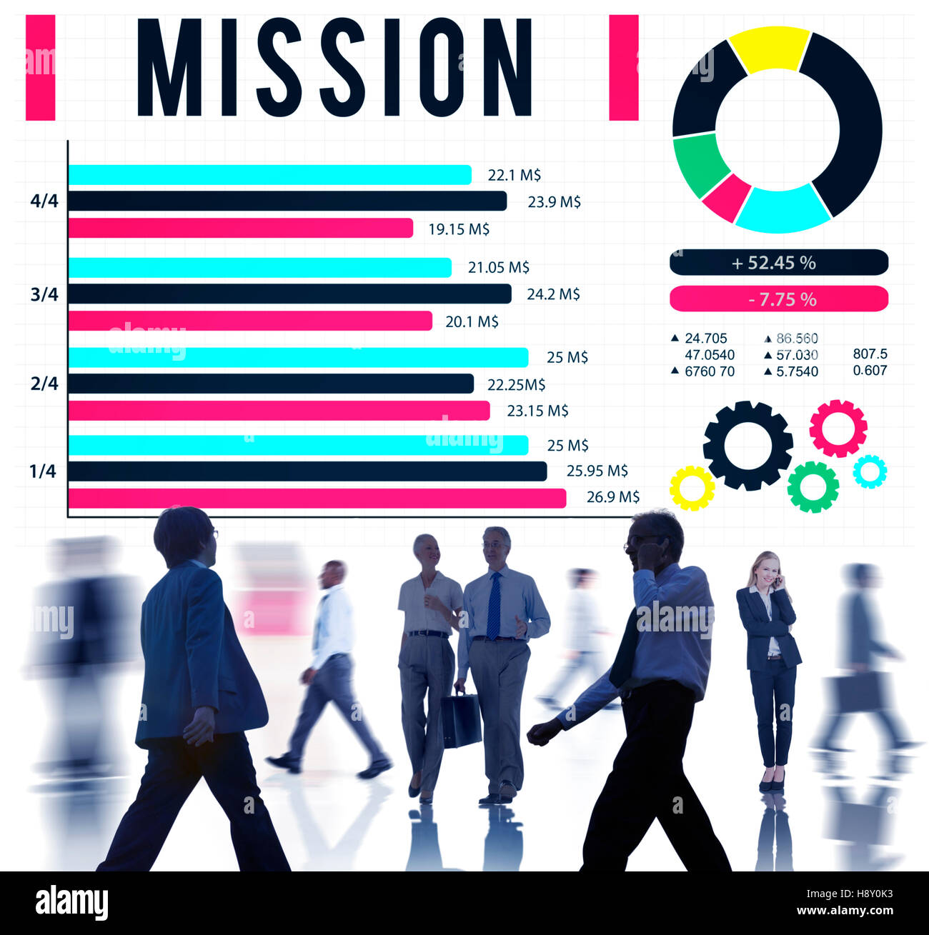 Mission Solution Target strategy Vision Concept Stock Photo - Alamy