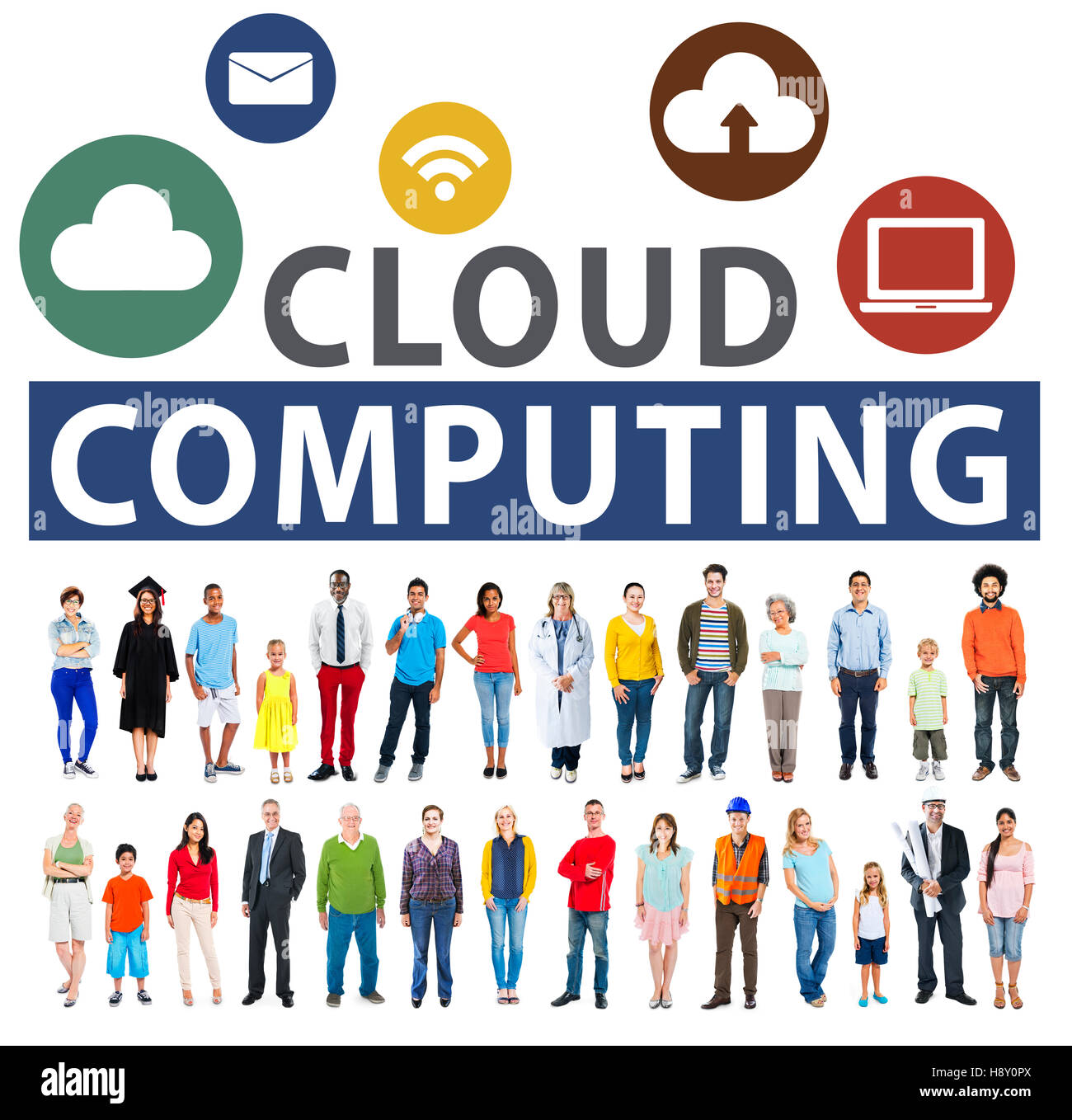 Cloud Computing Online Internet Sharing Storage Concept Stock Photo - Alamy