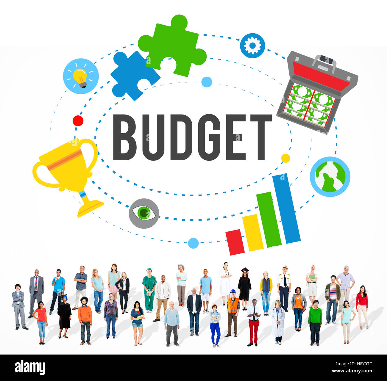 Budget Banking Accounting Investment Bookkeeping Concept Stock Photo ...