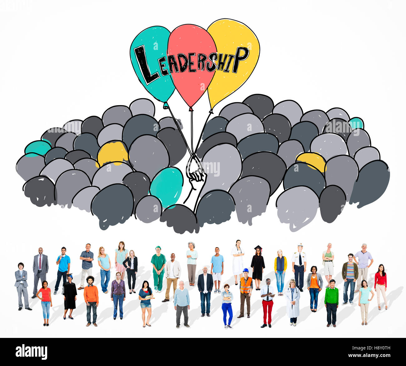 Leadership Lead Management Responsibility Vision Concept Stock Photo ...