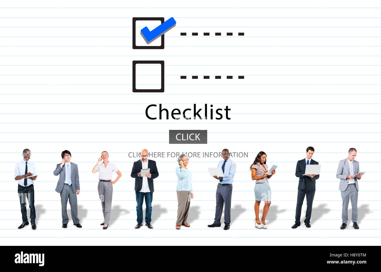 Checklist Choice Decision Document Mark Concept Stock Photo - Alamy