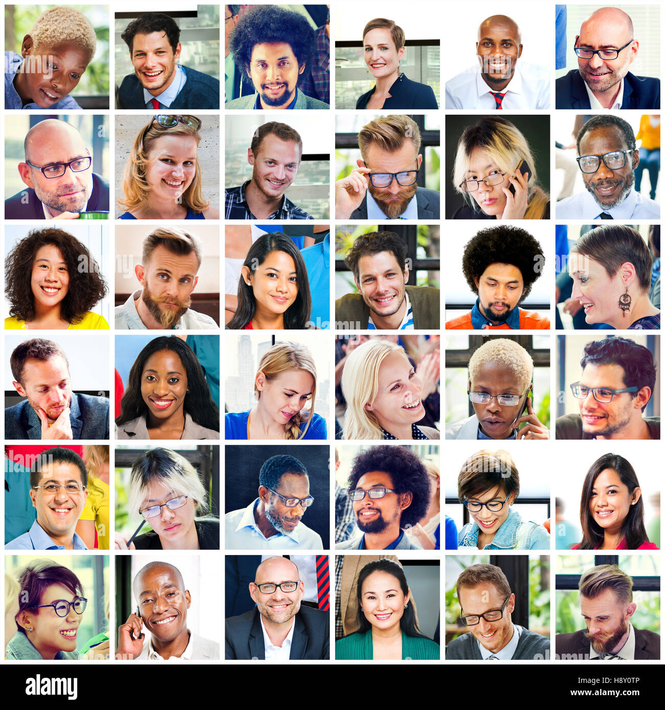 Faces collage hi-res stock photography and images - Alamy