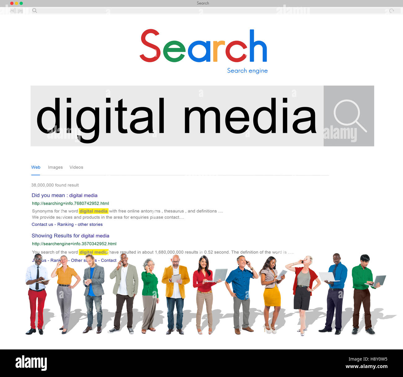 Digital Media Network Multimedia Technology Concept Stock Photo - Alamy