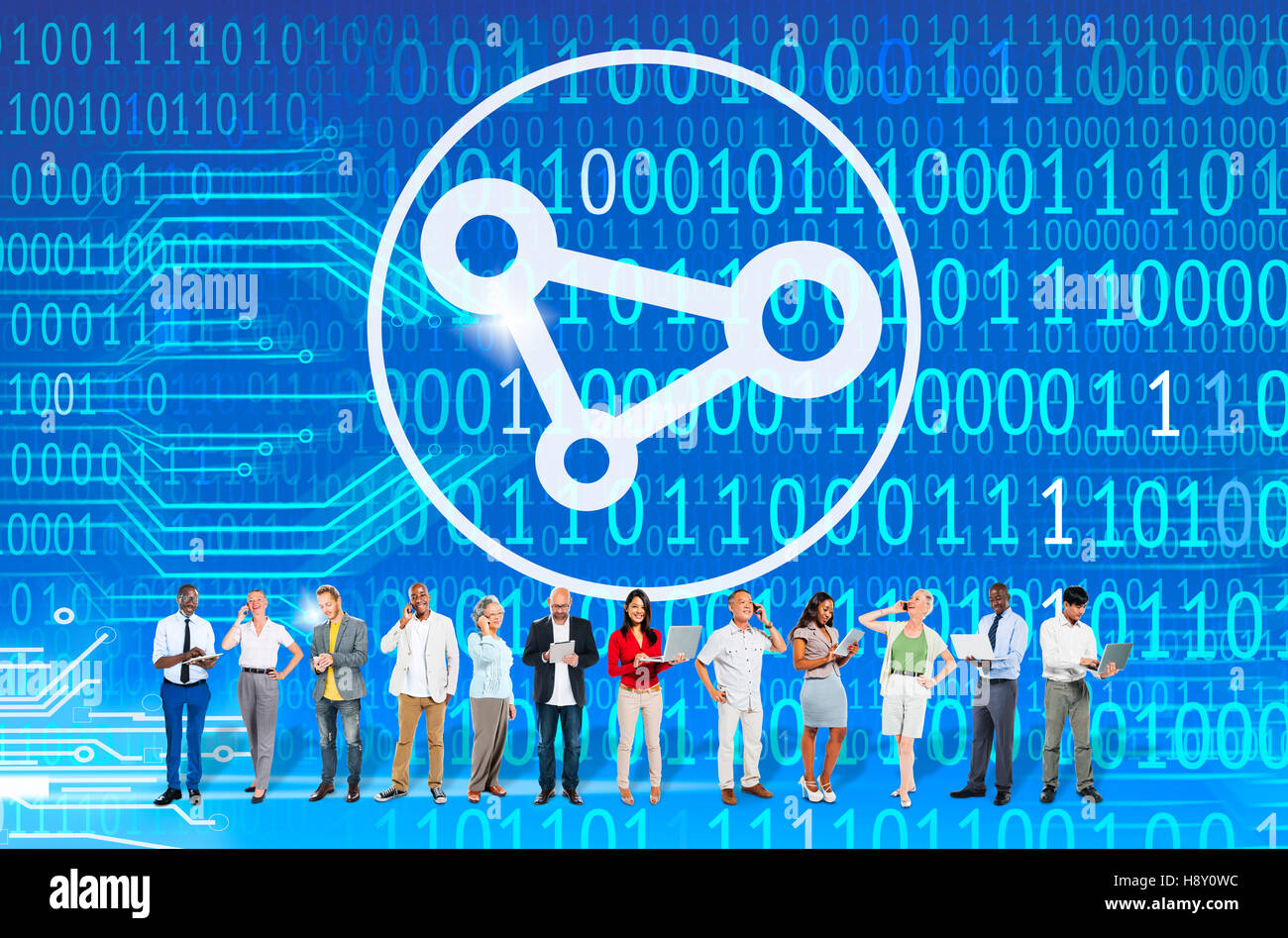 Connection Join Link Network Access Social Bond Concept Stock Photo - Alamy