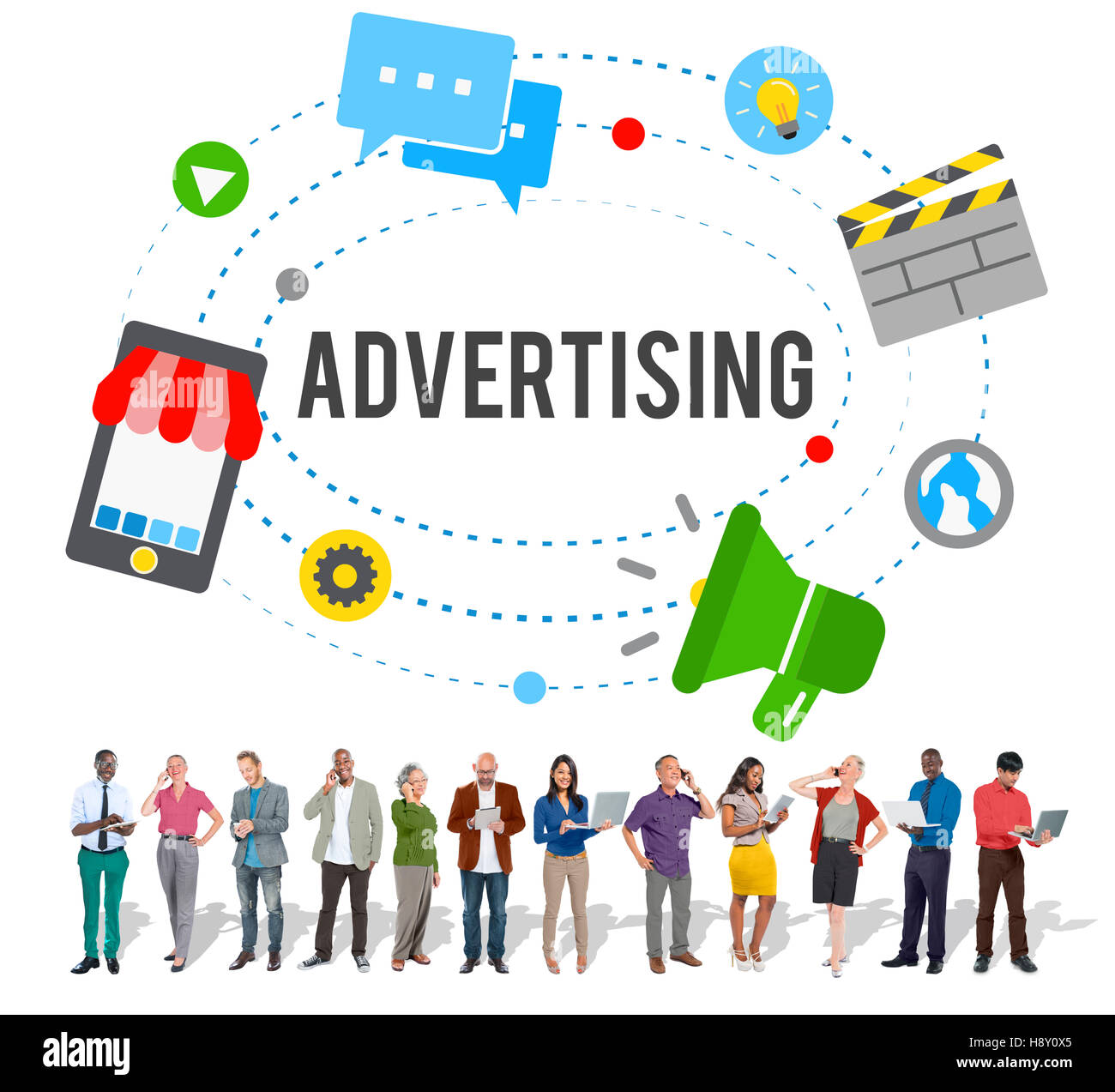 Advertising Commercial Marketing Branding Concept Stock Photo - Alamy