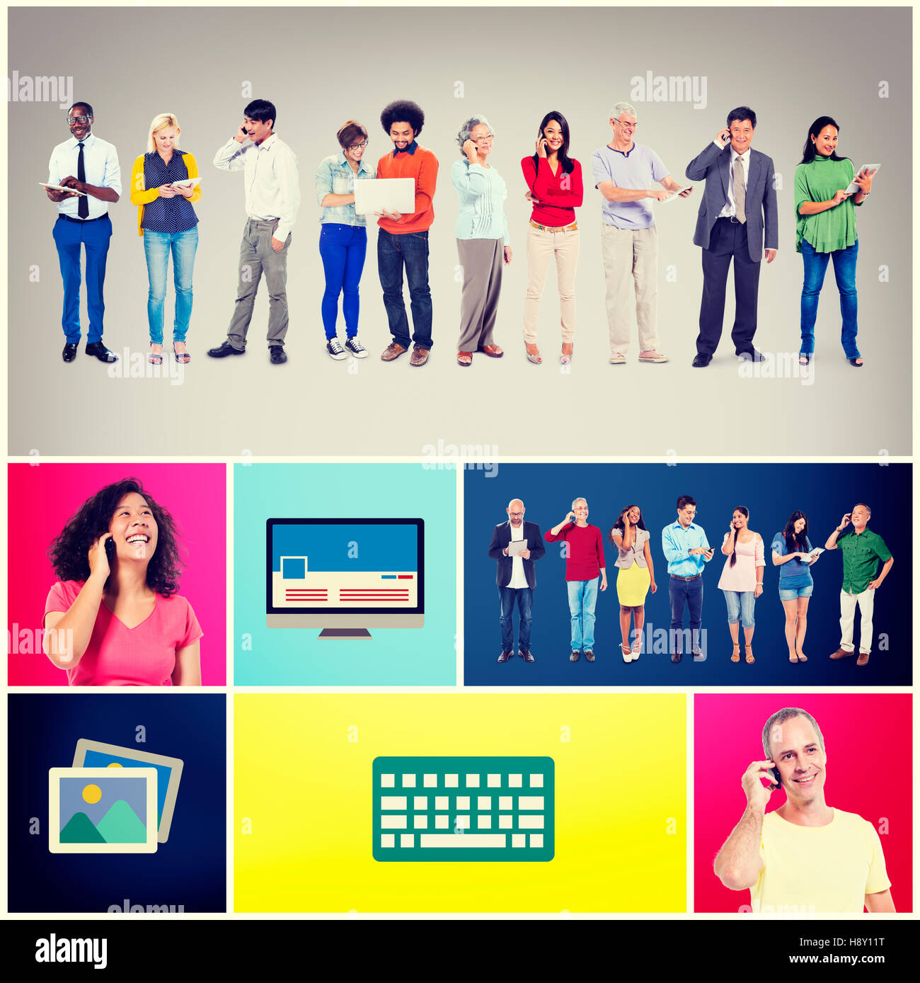 Community Communication Networking Technology Content Concept Stock ...