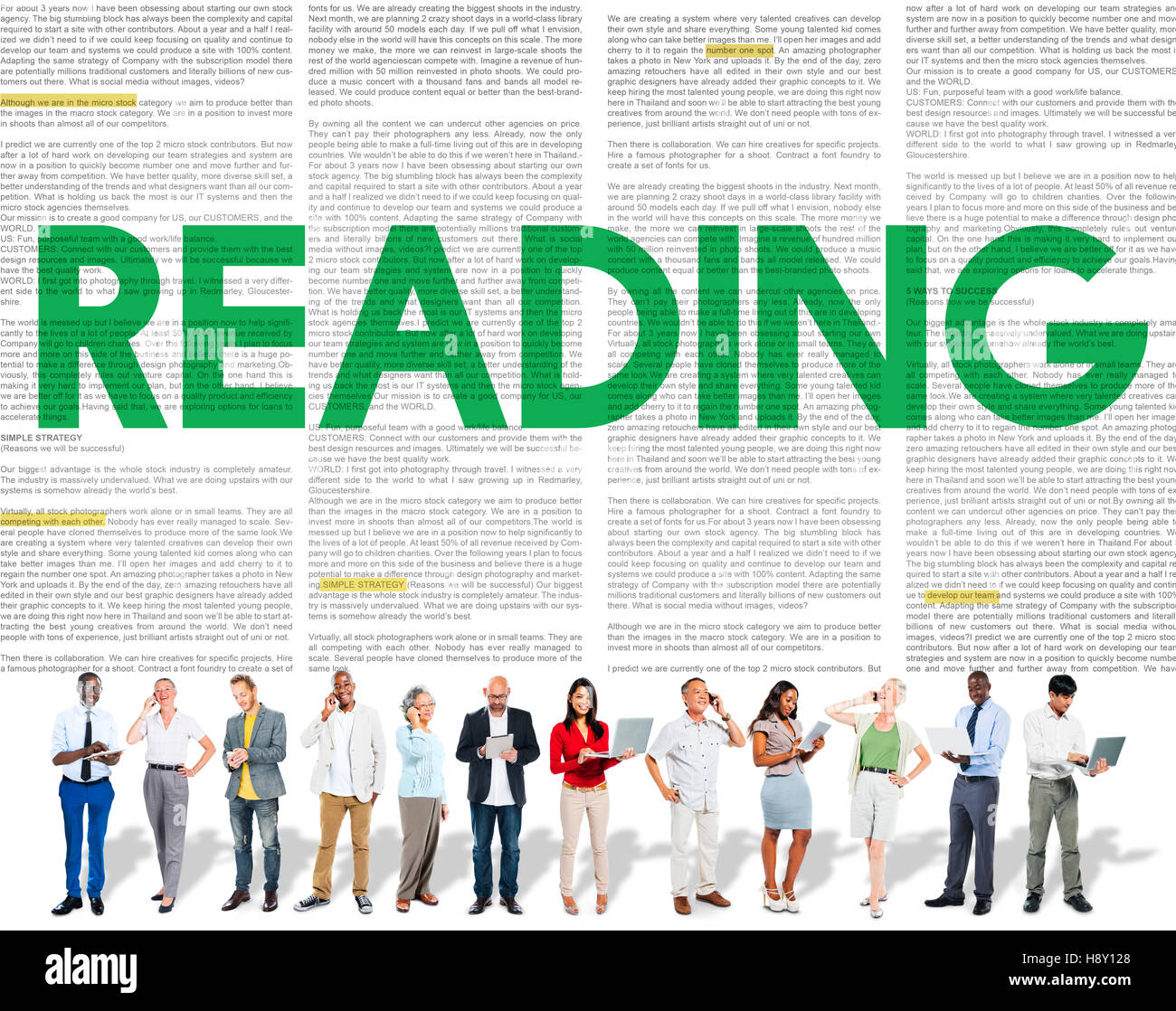 REading Newspaper Book Education Media Concept Stock Photo - Alamy