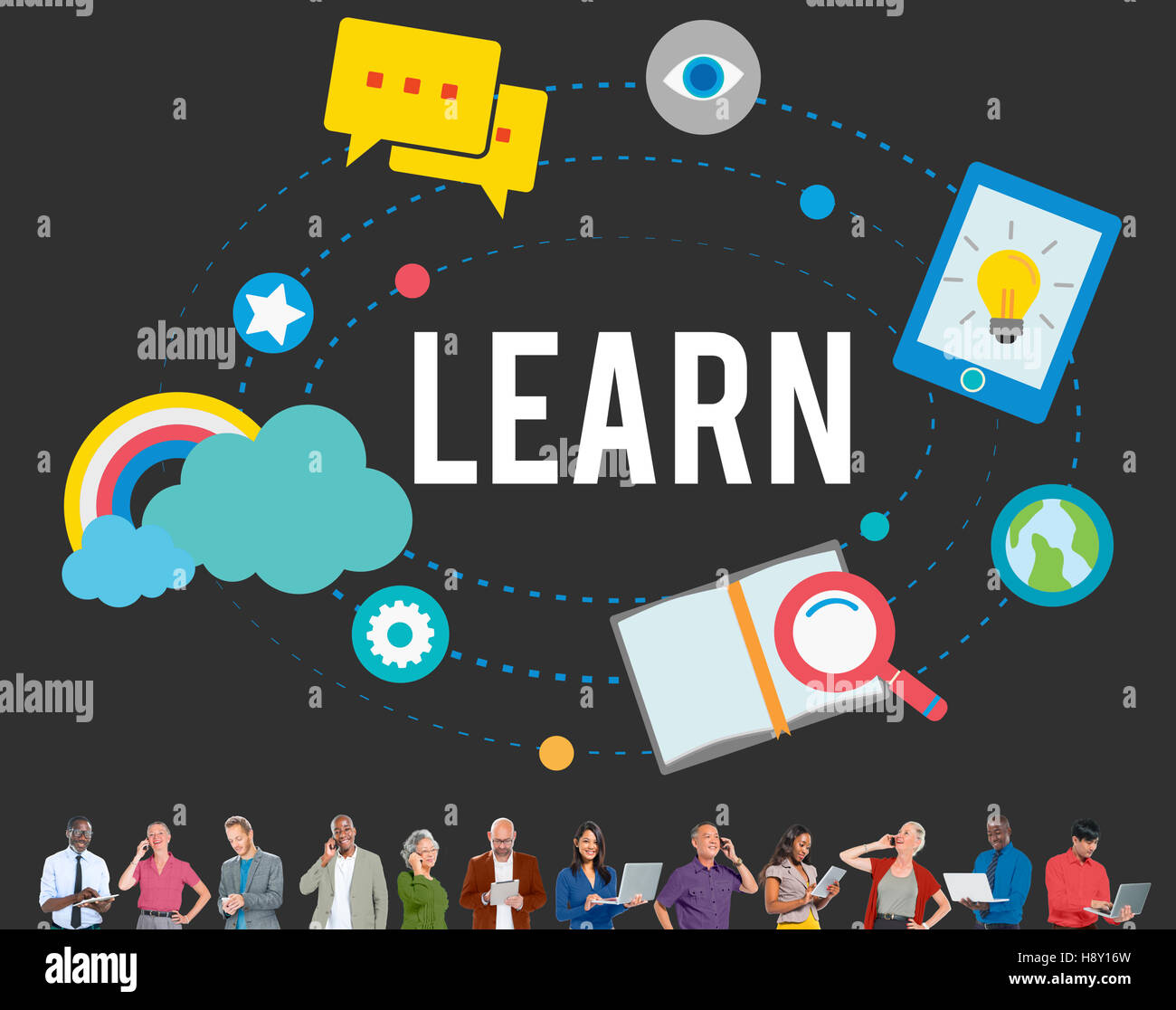 Learn Education Study Activity Knowledge Concept Stock Photo - Alamy