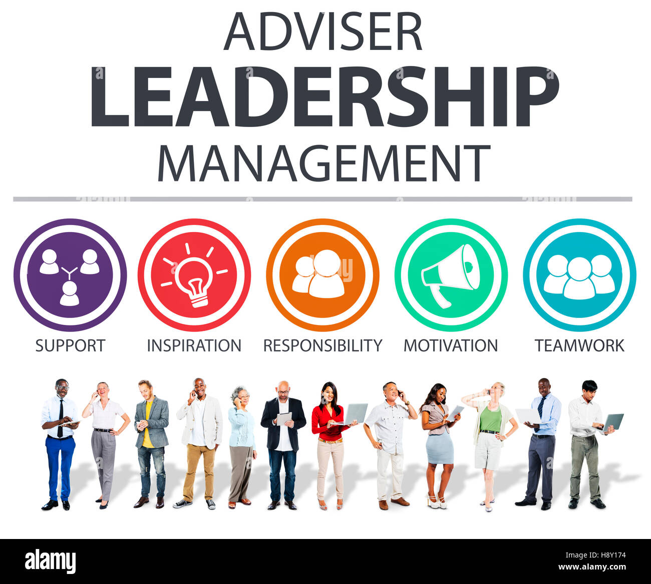Adviser Leadership Management Director Responsibility Concept Stock ...